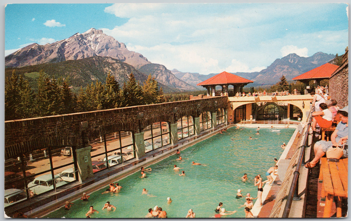 Banff Alberta Hot Springs Swimming Pool Cave & Basins Postcard – Dee's ...