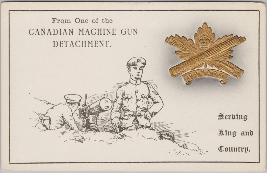 Canadian Machine Gun Detachment Corps Military Soldiers Postcard – Dee ...