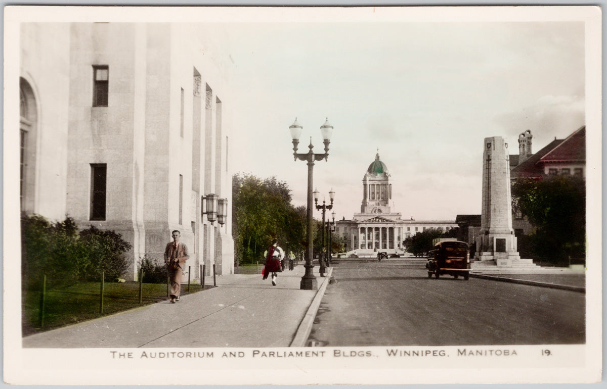 Auditorium Parliament Buildings Winnipeg Manitoba Vintage Postcard ...